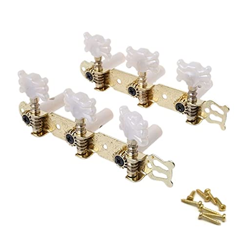 WYFDP 2Pcs Tuning Keys Pegs Machine Heads Steel Goden Tone Tuners for Classical Guitar Guitar Part Accessories