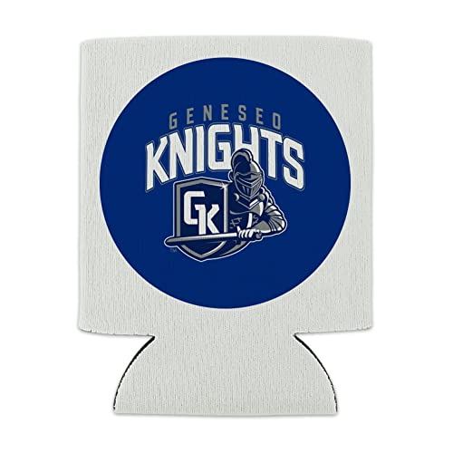 State University of New York at Geneseo Primary Logo Can Cooler - Drink Sleeve Hugger Collapsible Insulator - Beverage Insulated Holder