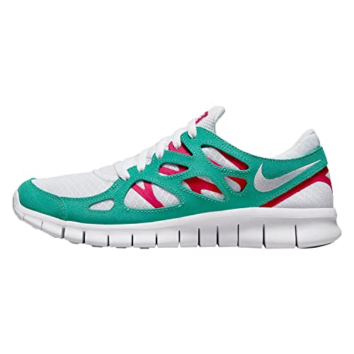 Nike mens Free Run 2, White/White-wash Teal, 11.5
