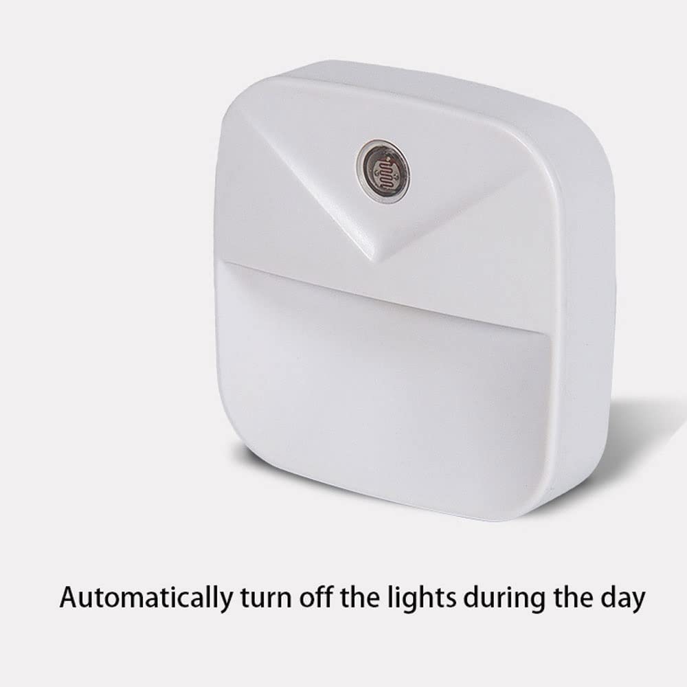 Nightlight,Light Control Sensor, Automatic Lighting at Night, White Light/Warm Light, Suitable for Babies, Children, Children's Rooms, Corridors (1 Pack)