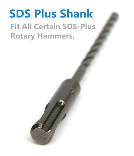 VALYRIANTOOL 24-Pack 3/16 Inch x 6 Inch SDS Plus Rotary Hammer Drill Bits Set, Carbide Tipped for Brick, Masonry, Stone and Concrete (3/16" x 4" x 6")