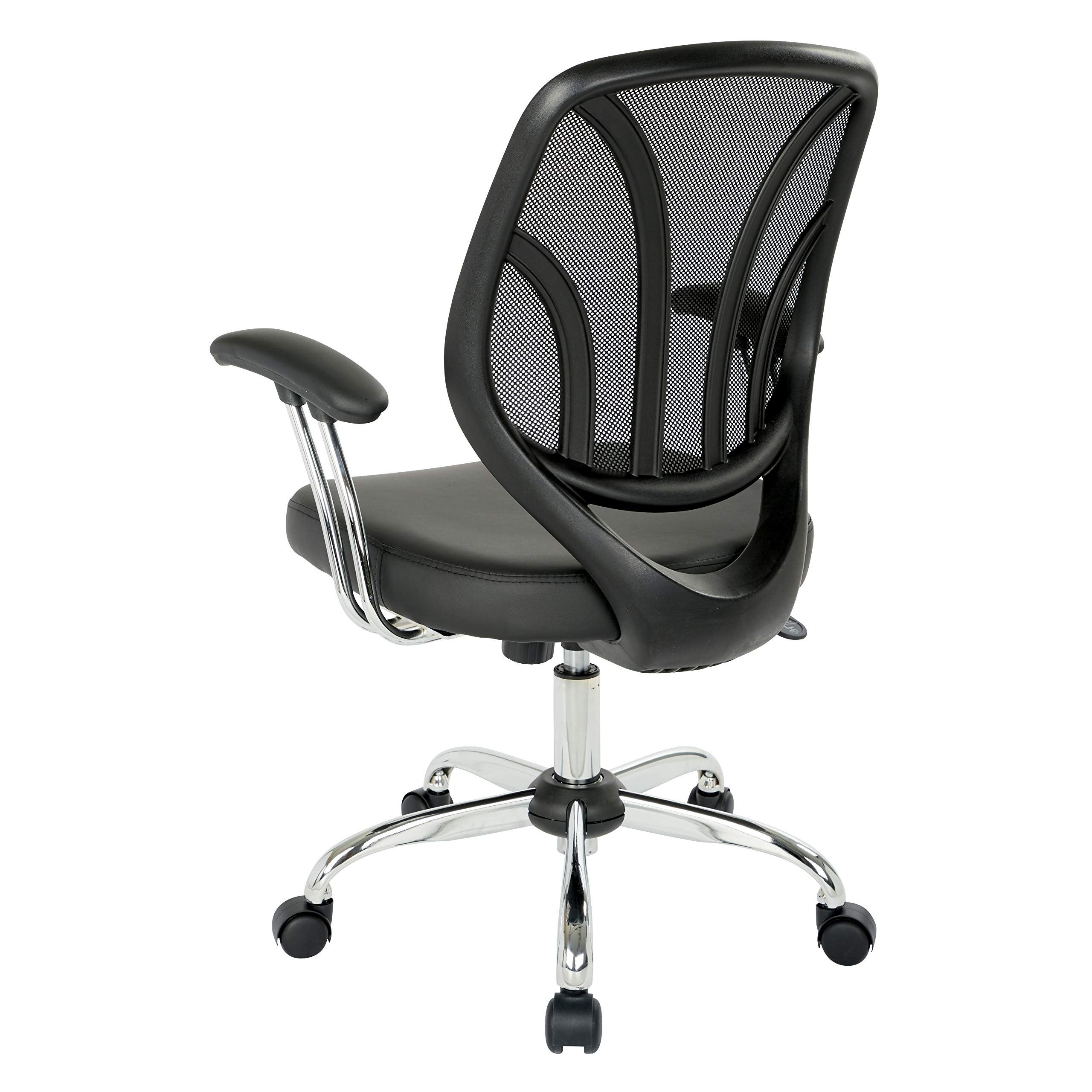 OSP Home Furnishings Screen Back Office Task Chair, Cream (EM69203C-U28)