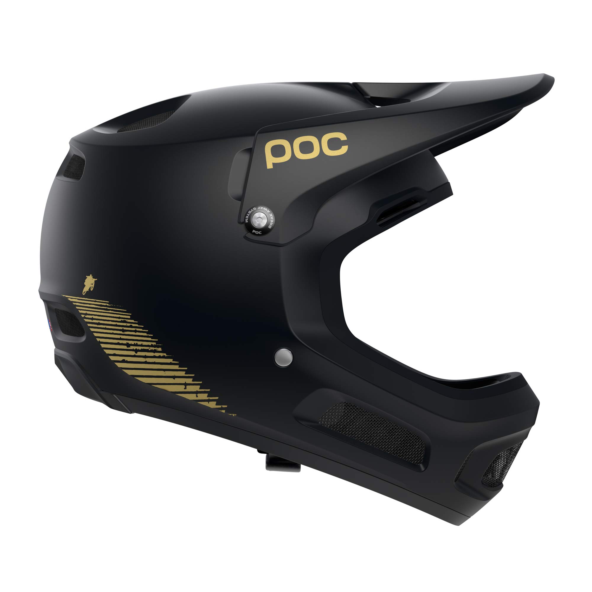 POC, Coron Air Spin Fabio Ed., X-Large/XX-Large, Uranium Black Matte/Gold