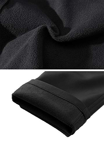 TACVASEN Men's Snow Ski Pants Insulated Thermal Warm Water Resistant Pants with Fleece Lined Utility Pockets Pants Mens Millitary Airsoft Army Pants