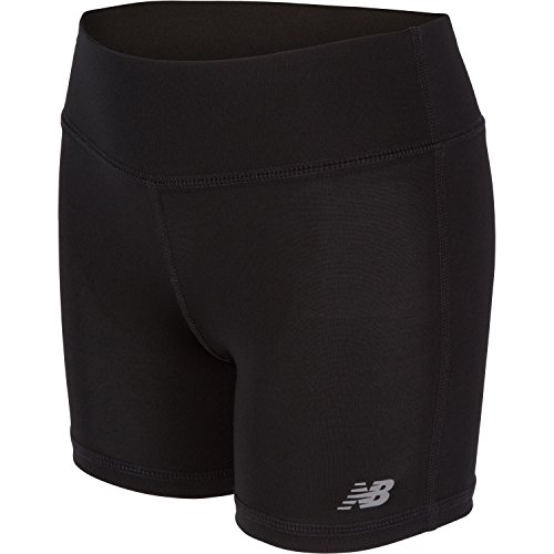 New Balance Girls' Little Performance Bike Short, Black, 5