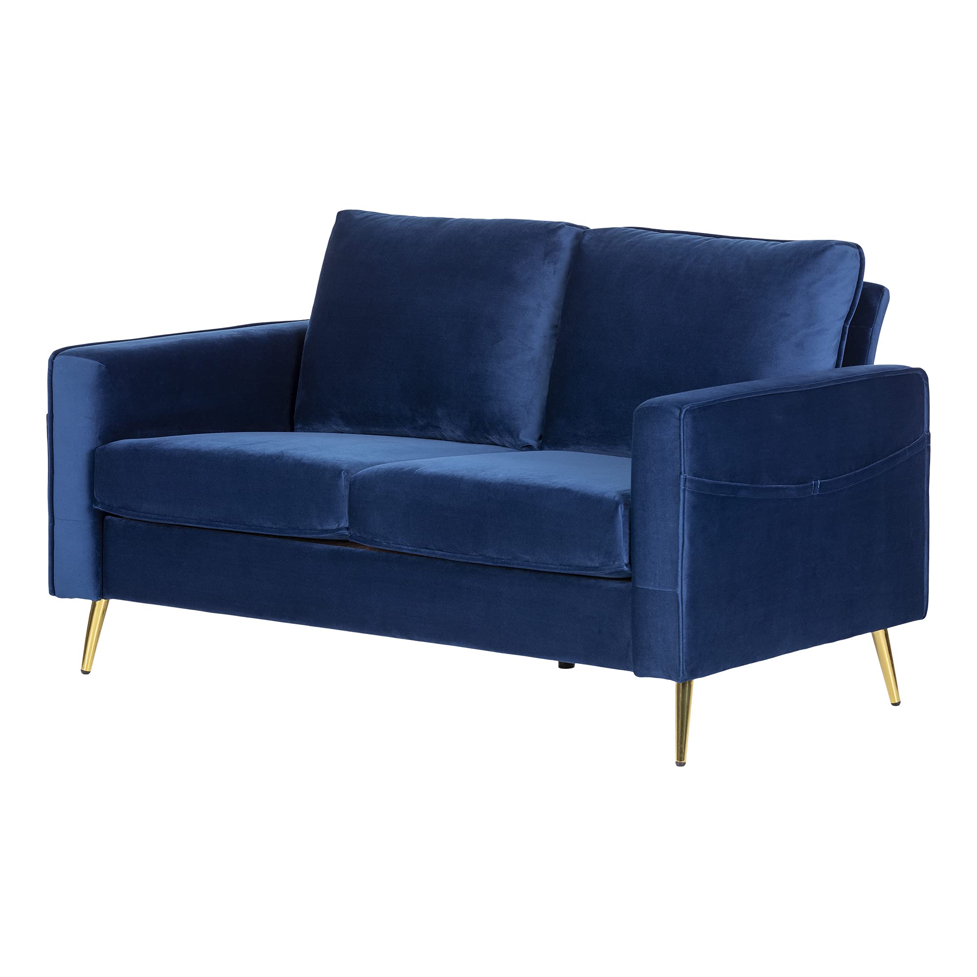 South Shore Live-it Cozy Sofa, 2-Seat, Dark Blue