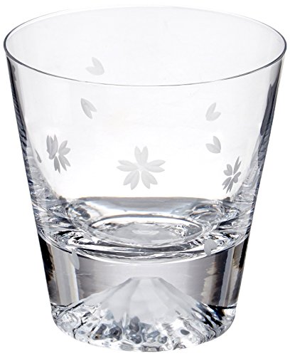 Tajimaglas TG16-015-RS Tajima Glass Glass Mt. Fuji Rock Glass Sakura Fuji TG16-015-RS (Cherry Blossom Furoshiki Wrap)