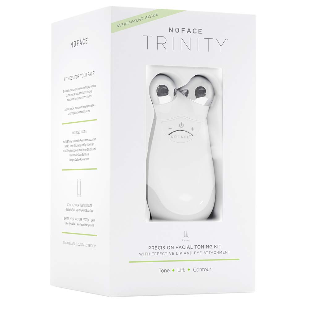 NuFACE Trinity + Effective Lip & Eye Attachment Set , 1 Count (Pack of 1)