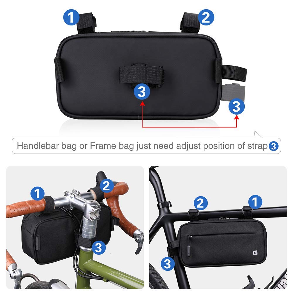 Rhinowalk Bike Bag Handlebar Bicycle Storage Frame Bag for Cycling