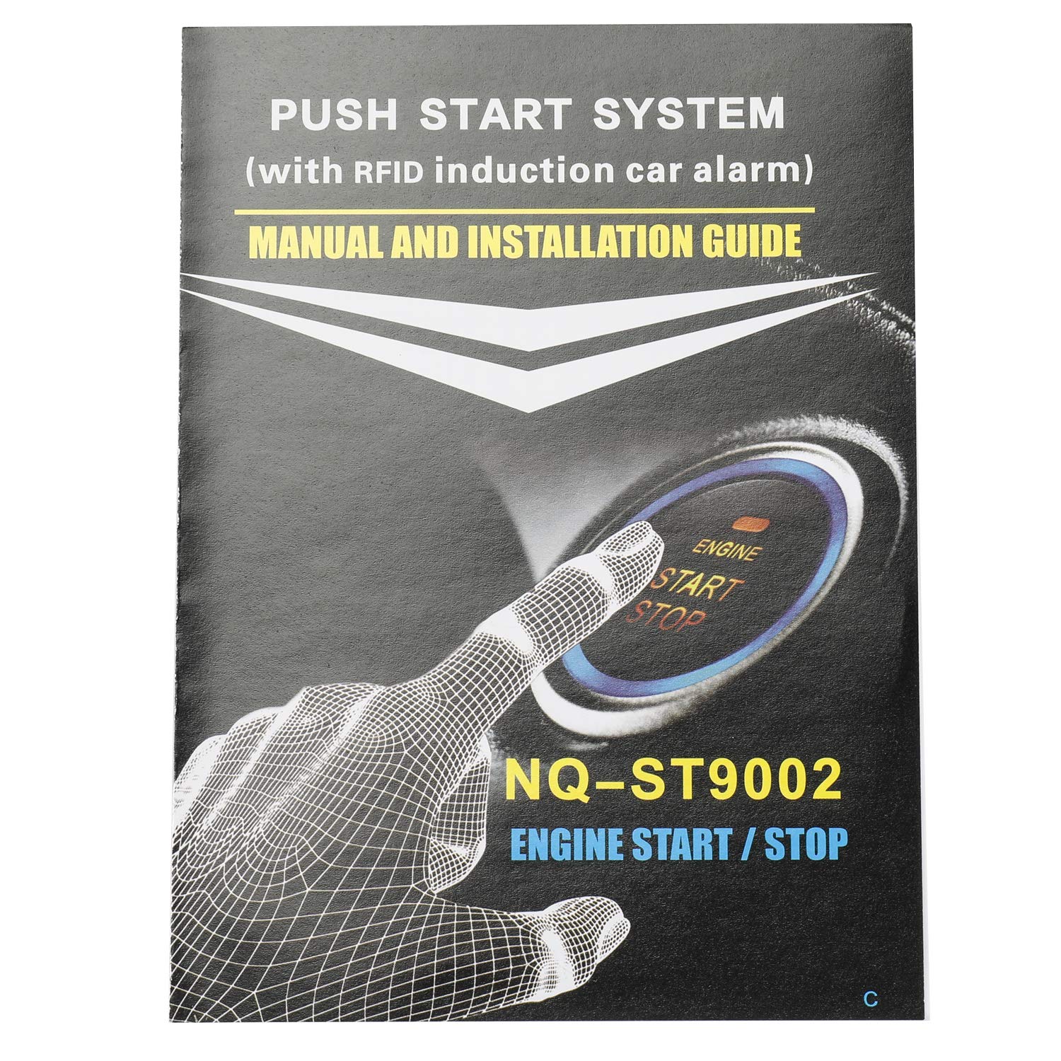 NovelBee 12V Smart Start System,Car Lock System with Keyless Go Engine Start or Stop Push Button