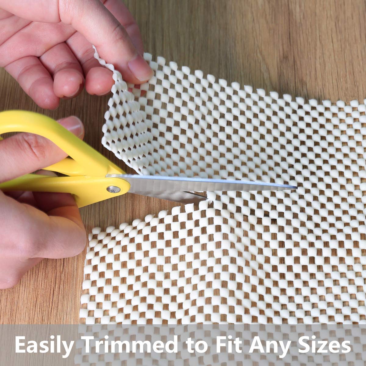 Non Slip Area Rug Pad Gripper - 9X12 Strong Grip Carpet pad for Area Rugs and Hardwood Floors, Provides Protection and Cushion