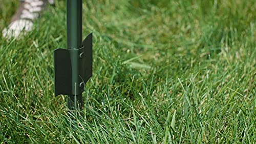 VASGOR 5 Feet Sturdy Duty Metal Fence Post – Garden U Post for Fencing - 10 Pack