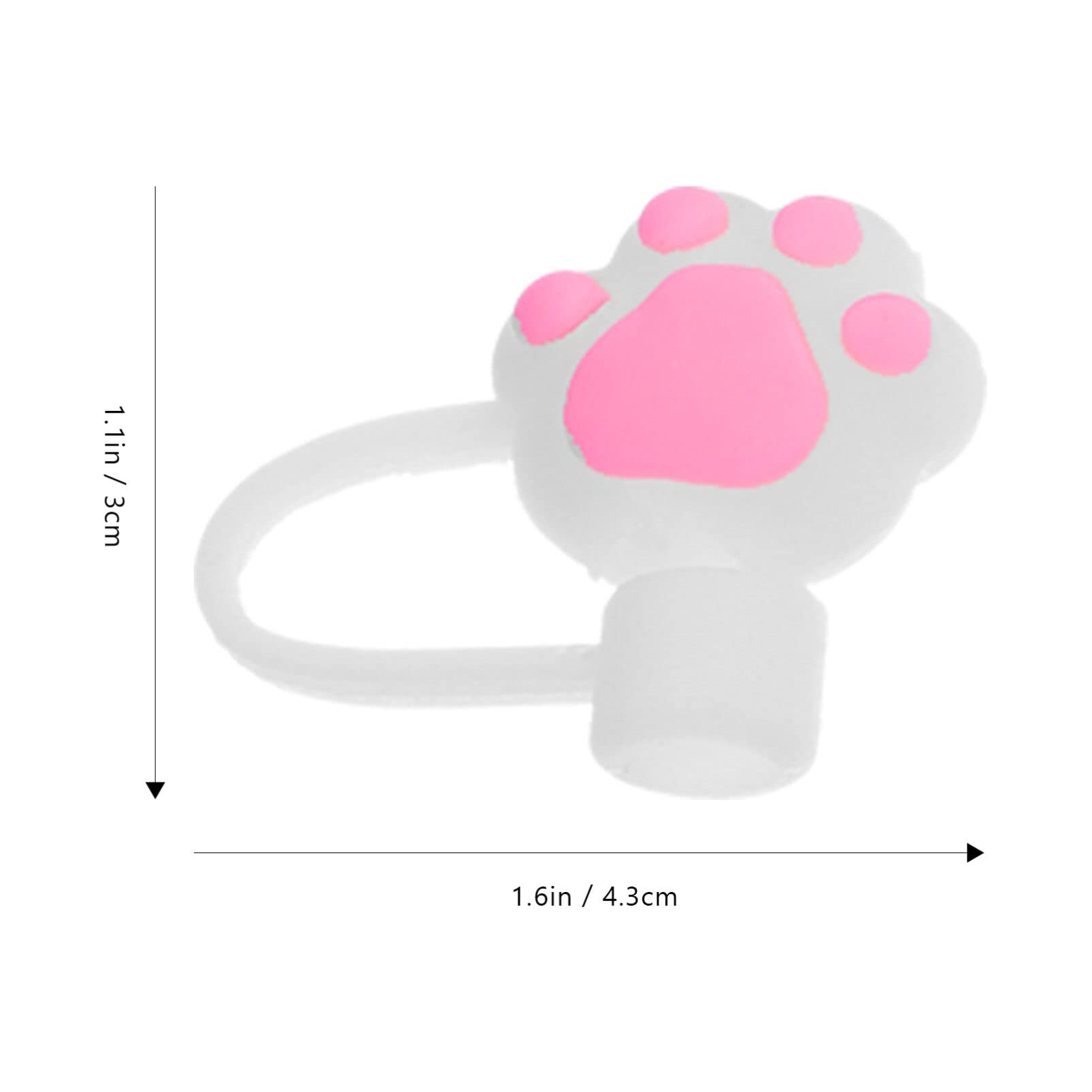 SOLUSTRE 6pcs Straw Cap Sun Straw Tips Cover Drinking Straw Tips Lid Reusable Straw Tips Lids Cartoon Straw Plugs Straw Covers Cap Straw Tip Caps Decorate Glass Girl