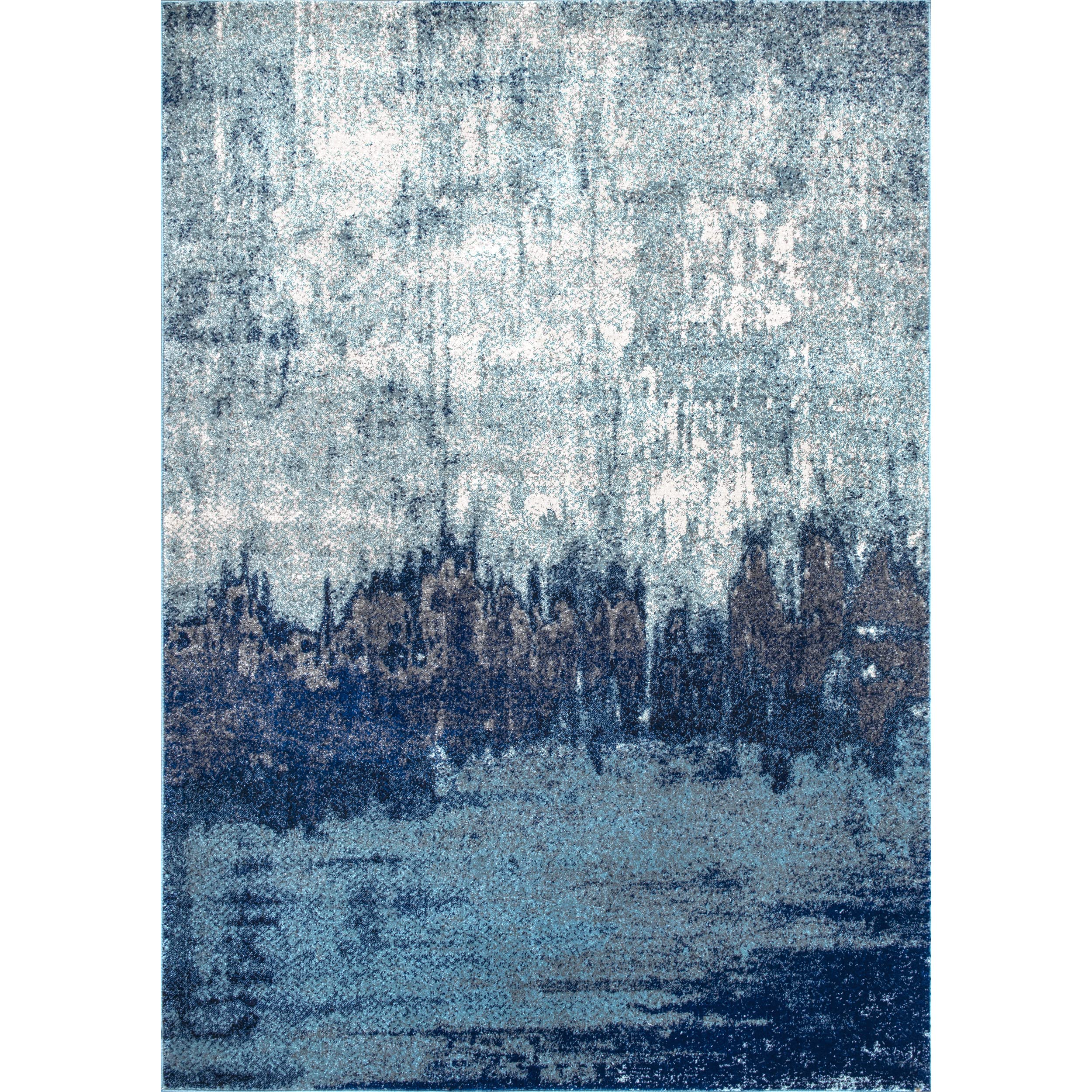 nuLOOM Alayna Abstract Waterfall Area Rug, 9x12, Blue