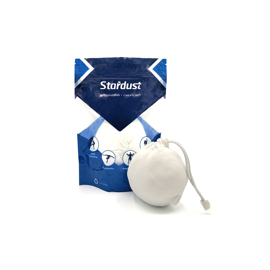 Stardust Hand Chalk | Refillable Chalk Ball 2.5oz | 100% Magnesium Carbonate