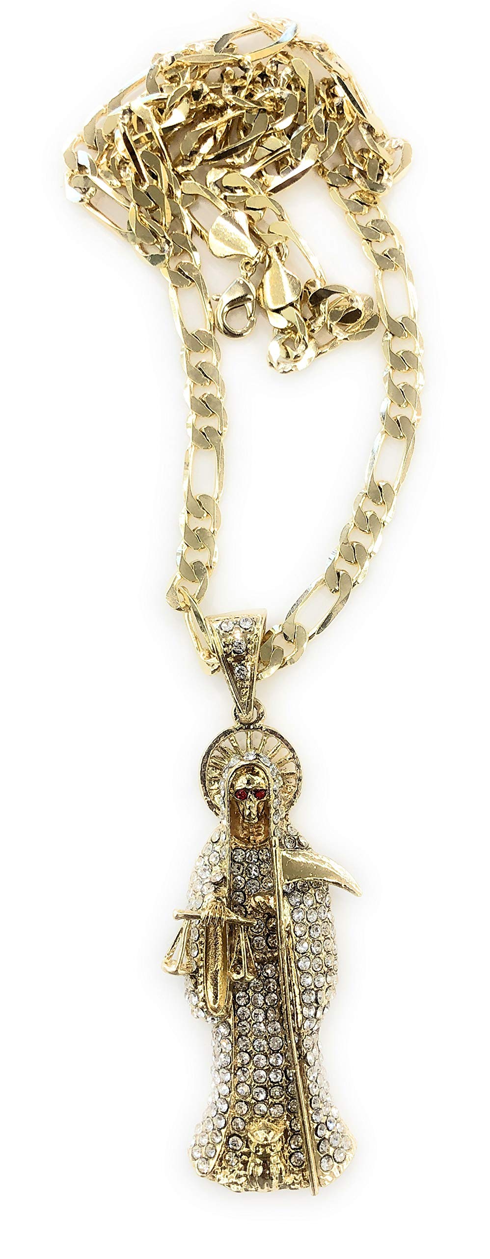 Santa Muerte Pendant/Chain Set