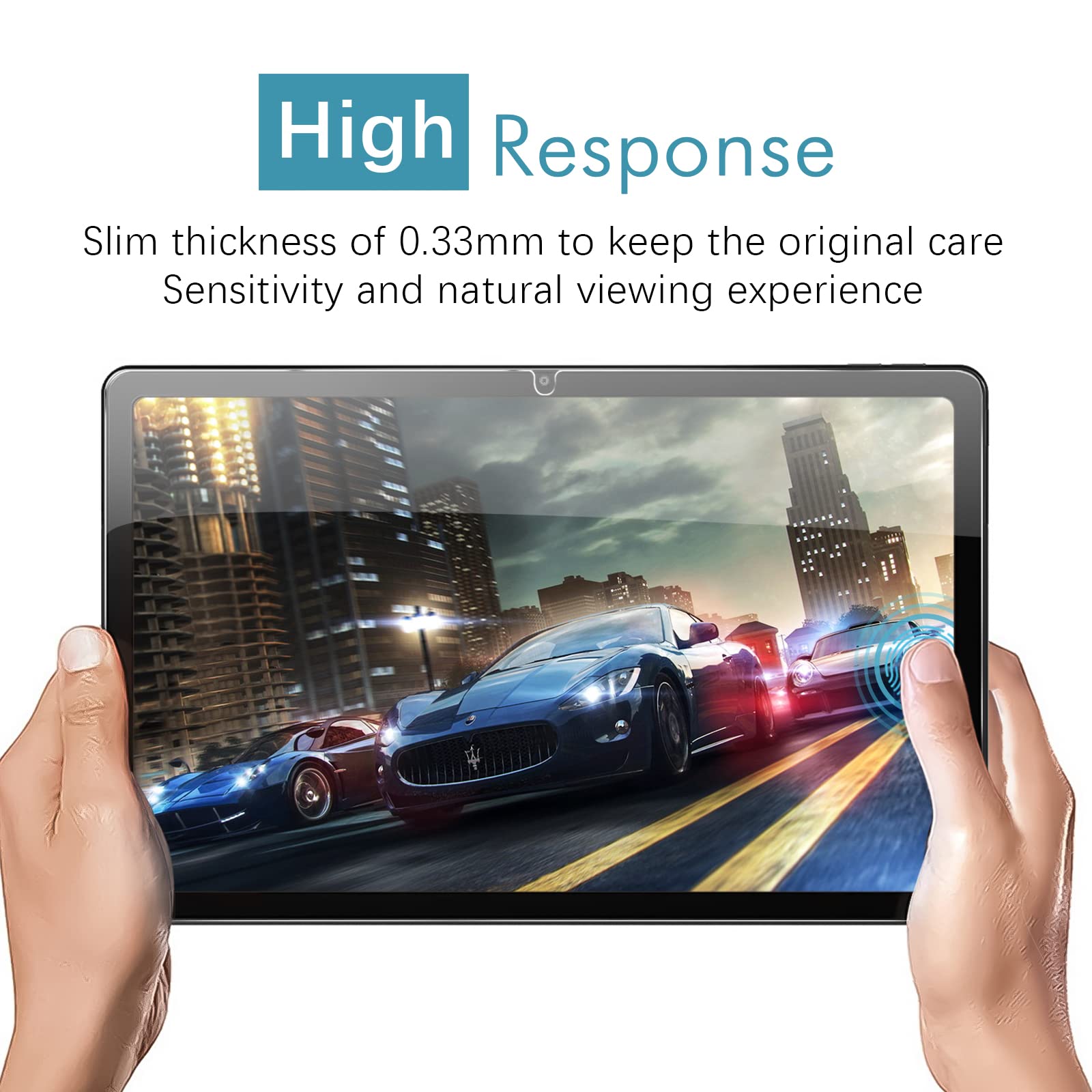 ZtotopCases [2 Pack] Screen Protector for Lenovo Tab M10 Plus 3rd Gen 10.6 Inch 2022, Anti-Scratch/High Definition/Easy Installation/Bubble Free Tempered Glass Film