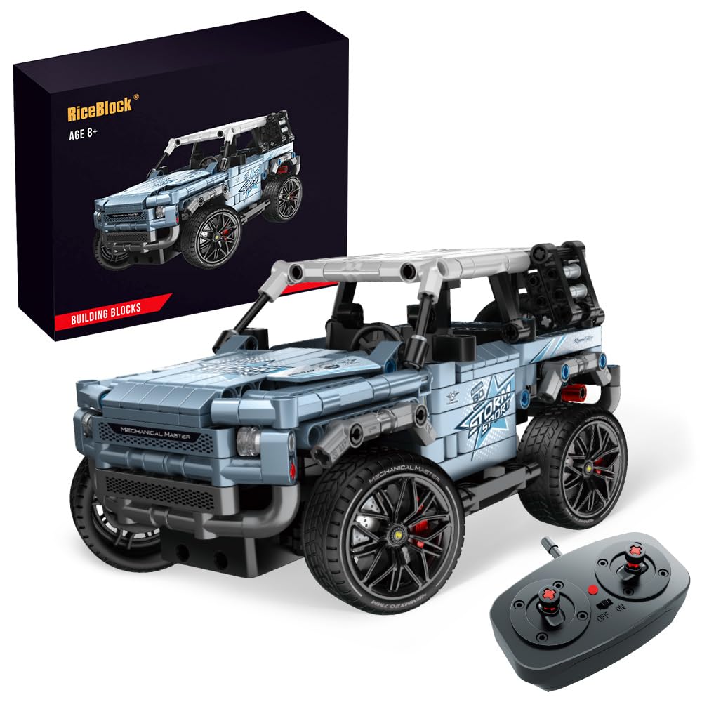 RiceBlock Ford Raptor RC Block Set with Handheld Controller, Speed and Sports Car for Boys Aged 8-12 Years, 443 Pieces.…