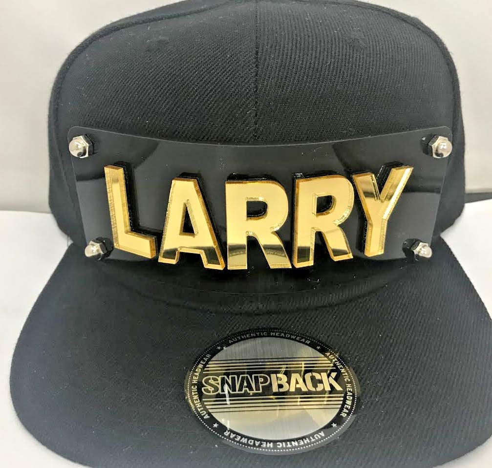 Personalized Custom Snapback Hat Six Panel Flat Bill Snap Back Hat Cap with Laser Cut Graffiti Letters, Custom Made to Order, Comfortable and Unique, Great Gift, an Exclusive Creation