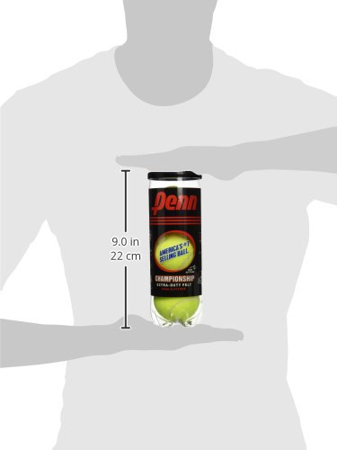 Penn Championship High Altitude Tennis Balls - Extra Duty Felt Pressurized Tennis Balls, 12 Can, 36 Balls