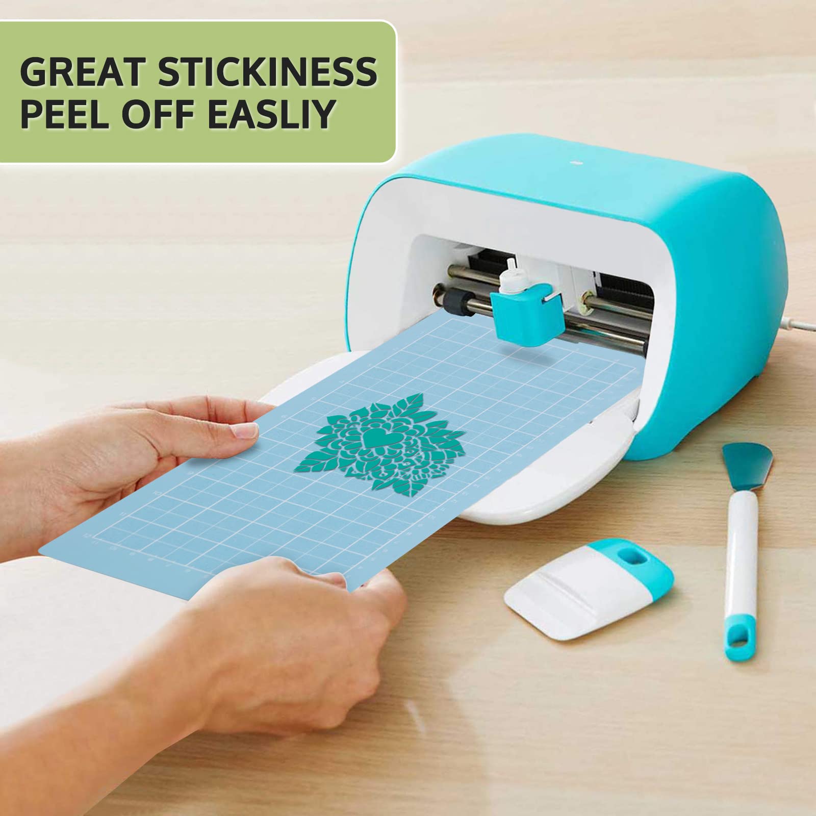 OFFNOVA Cutting Mat for Cricut Joy, 8 Pack 4.5" x 12" & 4.5" x 6.5" (StandardGrip, StrongGrip, LightGrip), Adhesive Cutting Mats Accessories for Cricut Joy
