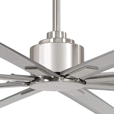 MINKA-AIRE F896-65-BNW Xtreme H2O 65 Inch Outdoor Ceiling Fan with DC Motor, Silver Brushed Nickel Wet Finish