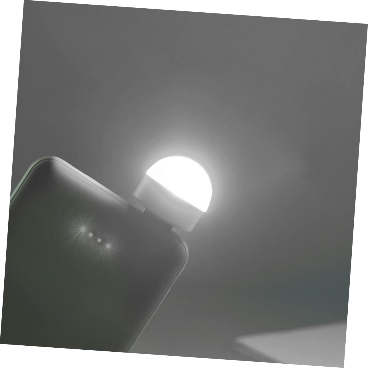 OFFSCH 10pcs Led Night Light Friday Night Lights Mini USB Night Lights Led Bulb Lights for Bedroom USB Night Lamp Toilet Night Light Wall White Portable Ambient Light Travel Pp Material
