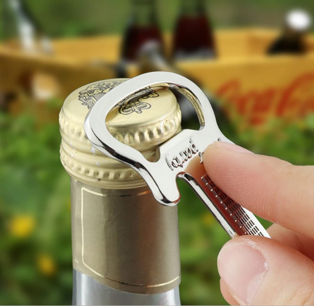 Beer Bottle Guitar Opener Keychain Creative Key Ring Beverage Openers Kitchen Accessories