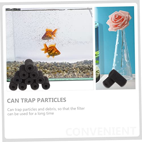 PATKAW 16 Pcs Filter Cotton Stainless Steel Strainer Waterfall Pump Fish Tank Filter Sponge Replacement Fish Tank Filter Cover Aquarium Filter Foam 304 Network Black Fall