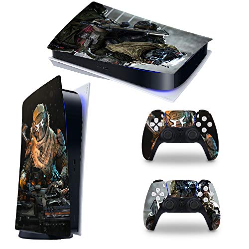 Star Fall Battle - PS5 Digital Edition Skin Console and 2 Controller, Vinyl Decal Sticker Full Cover Protective
