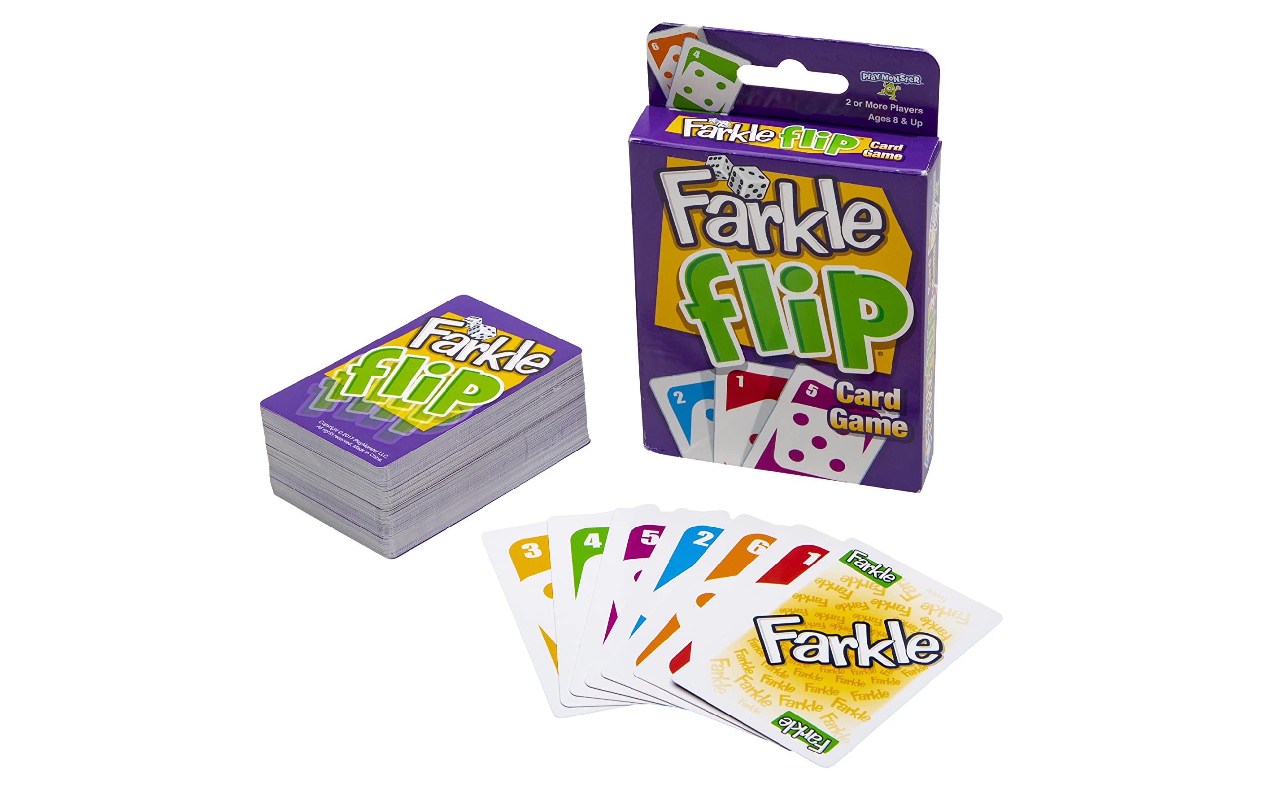 PlayMonster Farkle Flip β The Classic Dice Game Now in a Card Game β For Game Nights β Ages 8+