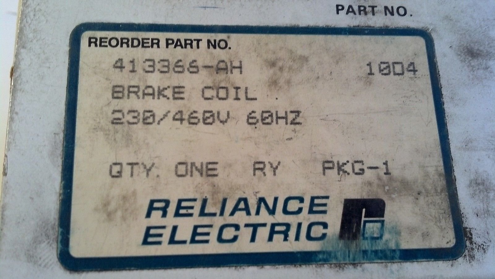 NEW RELIANCE ELECTRIC 413366-AH BRAKE CLUTCH COILS,230-460 VAC