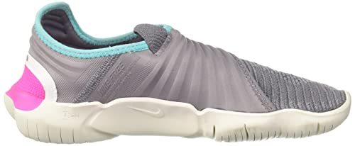 Nike Women's Free Rn Flyknit 3.0 Gunsmoke/Volt-Aurora Green Sneakers 6