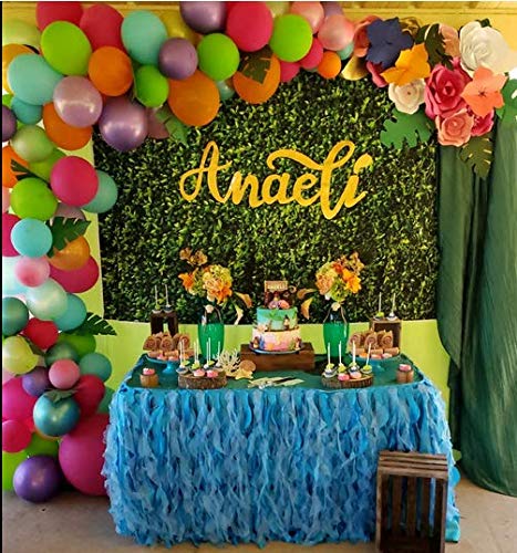SJOLOON Green Leaves Backdrop Grass Backdrop Natural Green Lawn Party Photography Backdrop Birthday Newborn Baby Lover Wedding Photo Studio Props 10923 (10x8FT)