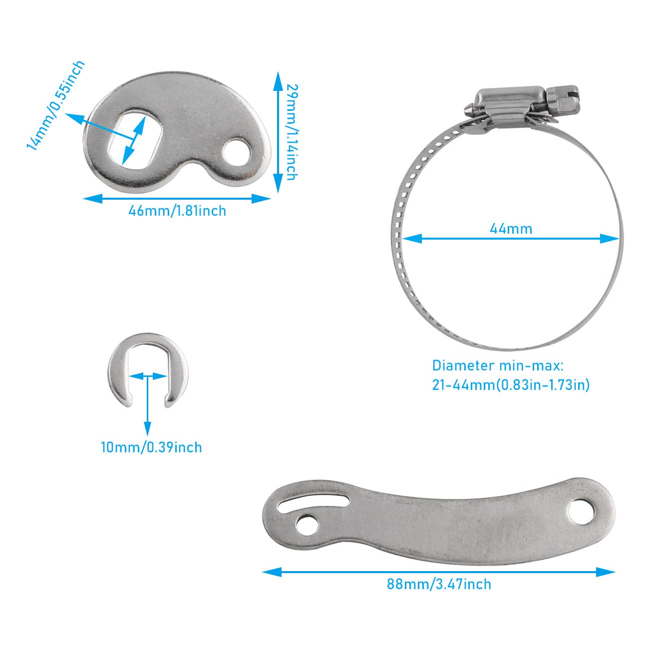 WHYHKJ 1 Set Electric Bicycle Universal Torque Arm for Electric Bicycle Snow Bike Front or Rear Hub Motors and Mid Drive