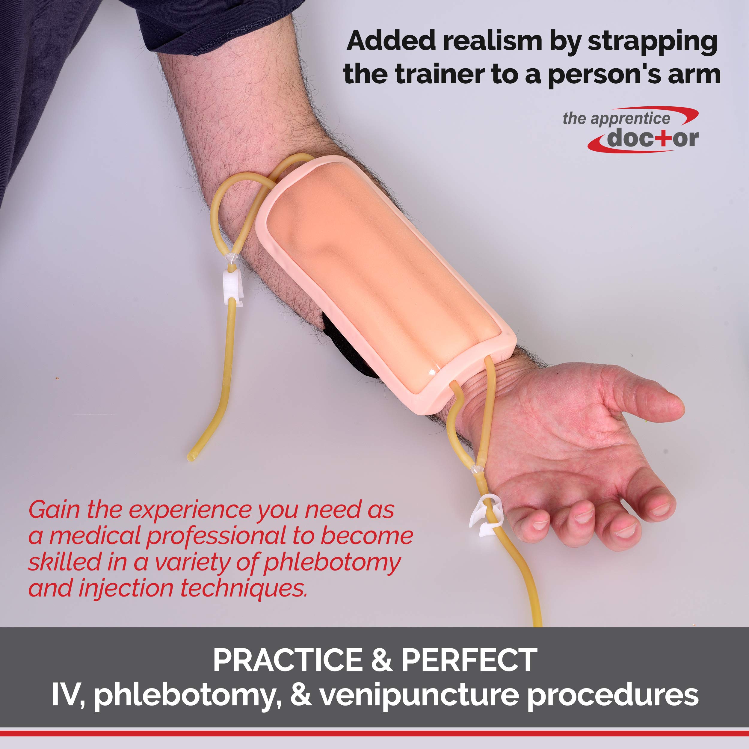 Phlebotomy and IV Practice Kit for Training Nurses and Phlebotomists to Perform Venipuncture Techniques and Procedures with Confidence | Phlebotomy Supplies, IV Supplies, Nursing Student Supplies