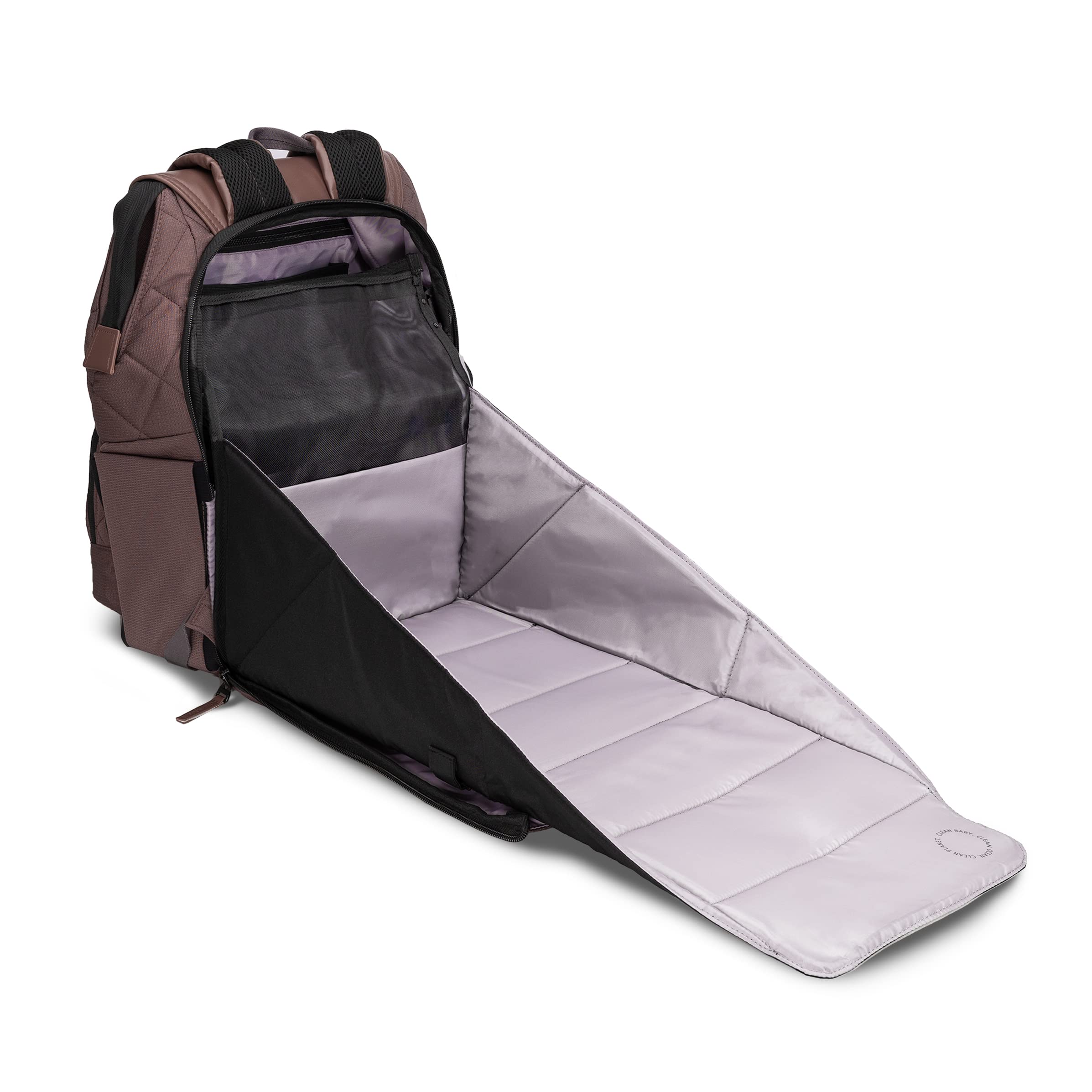 PAPERCLIP JoJo Diaper Bag Backpack - Eco Friendly - Large - Multifunctional - Black