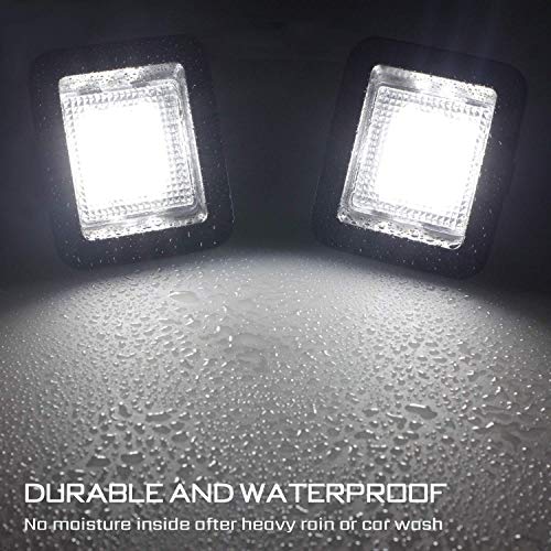 NDRUSH LED License Plate Light Lamp Compatible with 2015 to 2020 Ford F150, 2017 2018 2019 2020 F150 Raptor, 6000K White, Pack of 2