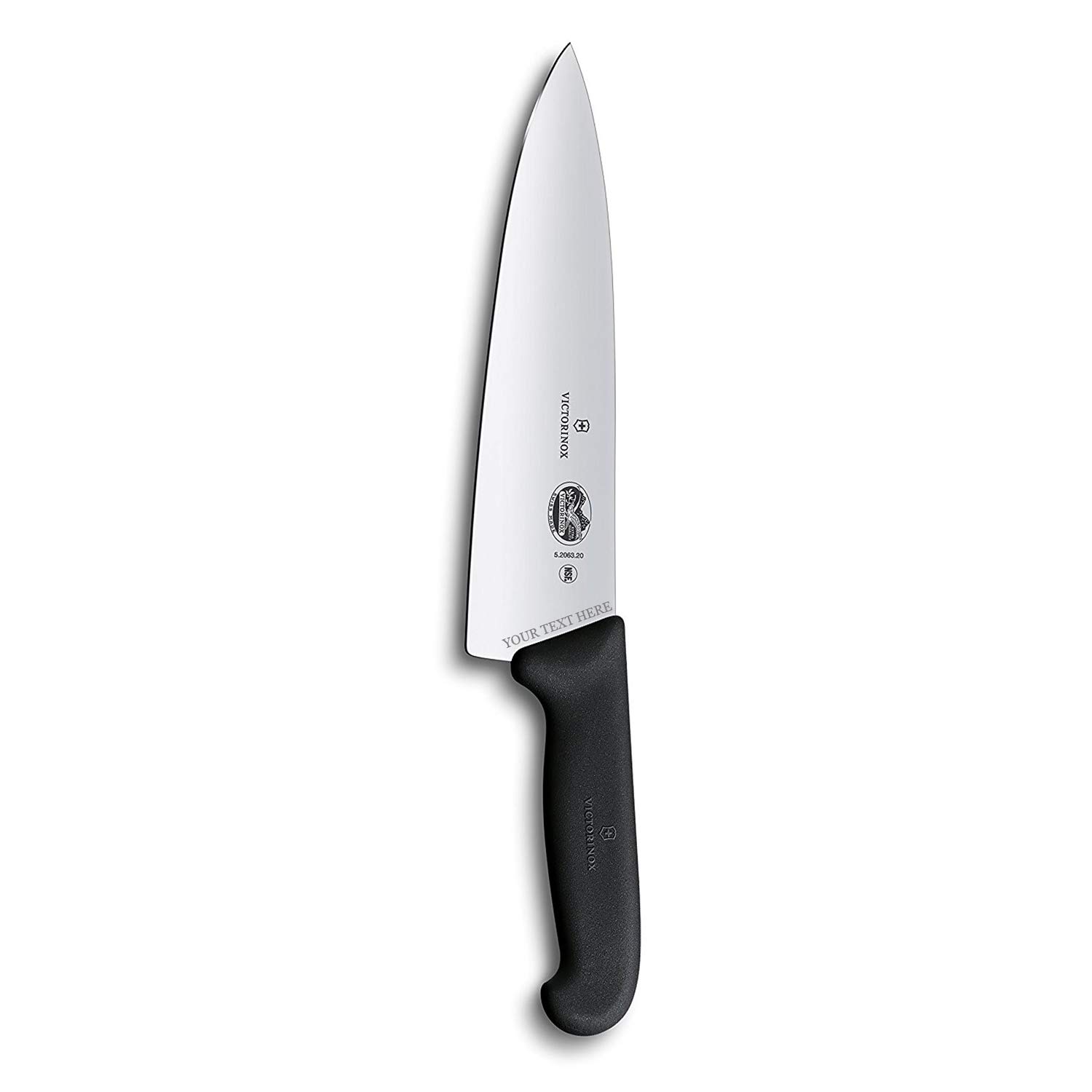 Victorinox Fibrox Pro 8" Chef's Knife - Custom Engraved, Personalized (Custom Engraved)