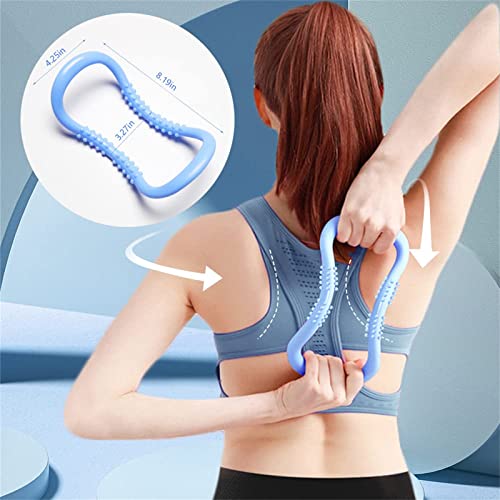 waysky Pilates Training Yoga Ring for Back Pain Relief, Leg Muscle Recovery Support Circle, Indoor Home Workouts Gym Exercise Sport Ring 2 Pack