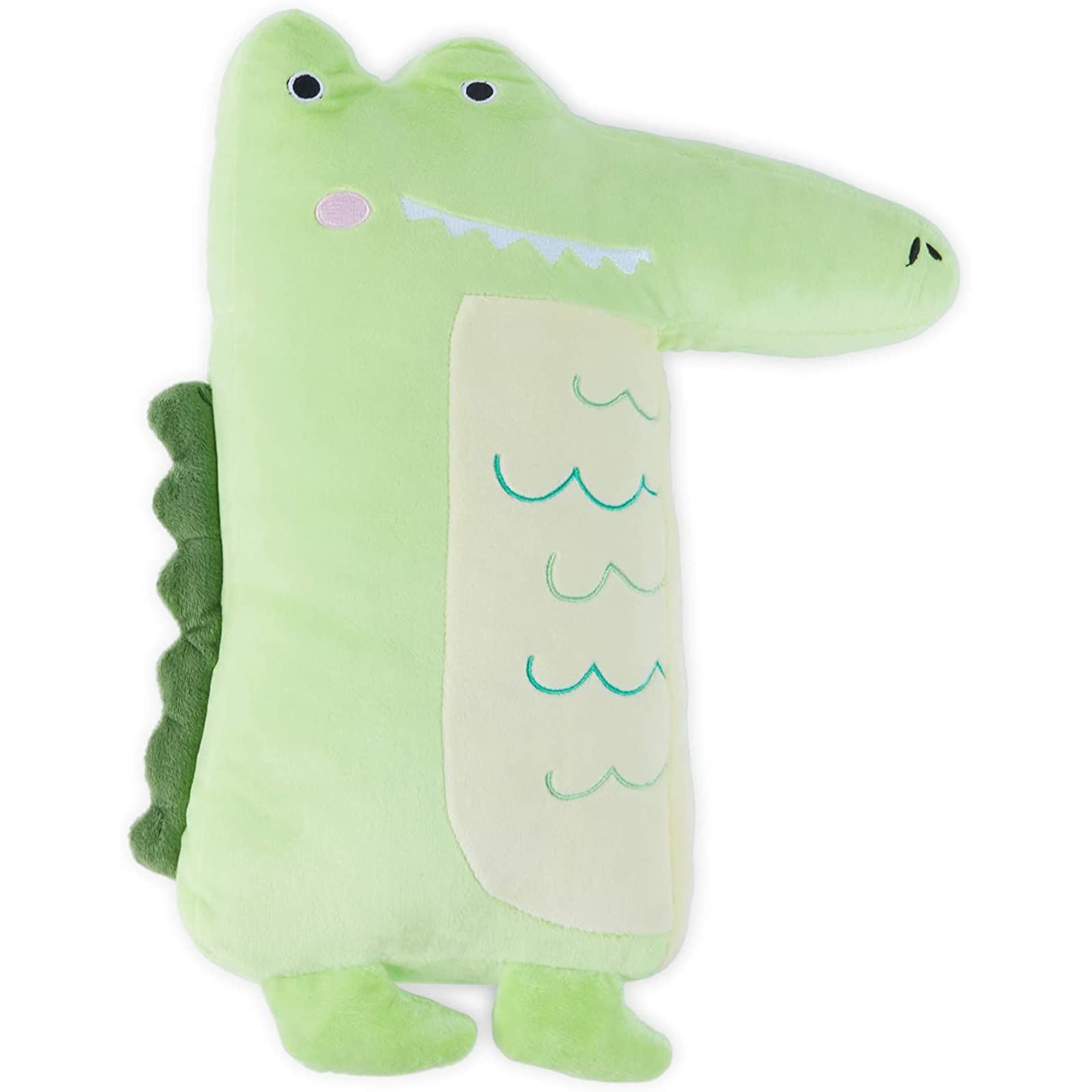 Okuna Outpost Alligator Seat Belt Pillow for Kids, Car Seat Cushion (1 Pack)