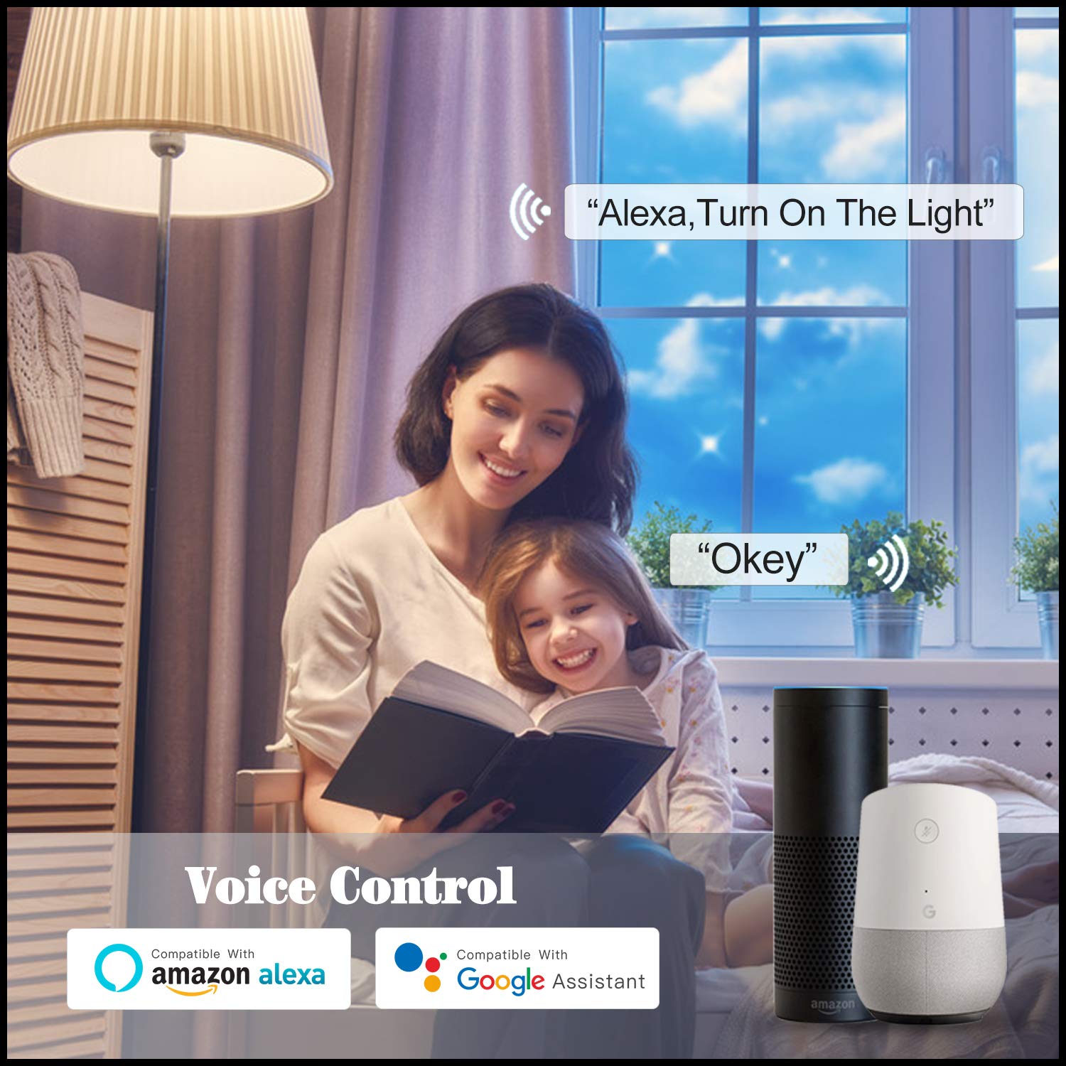 Smart Light Bulbs Alexa Color Changing LED Bulb with Remote, WiFi Smart Bulbs Dimmable A19 E26 9w (80W Equivalent), Support Bluetooth, Work with Alexa Google Home Siri Shortcut, No Hub Required 3 Pack