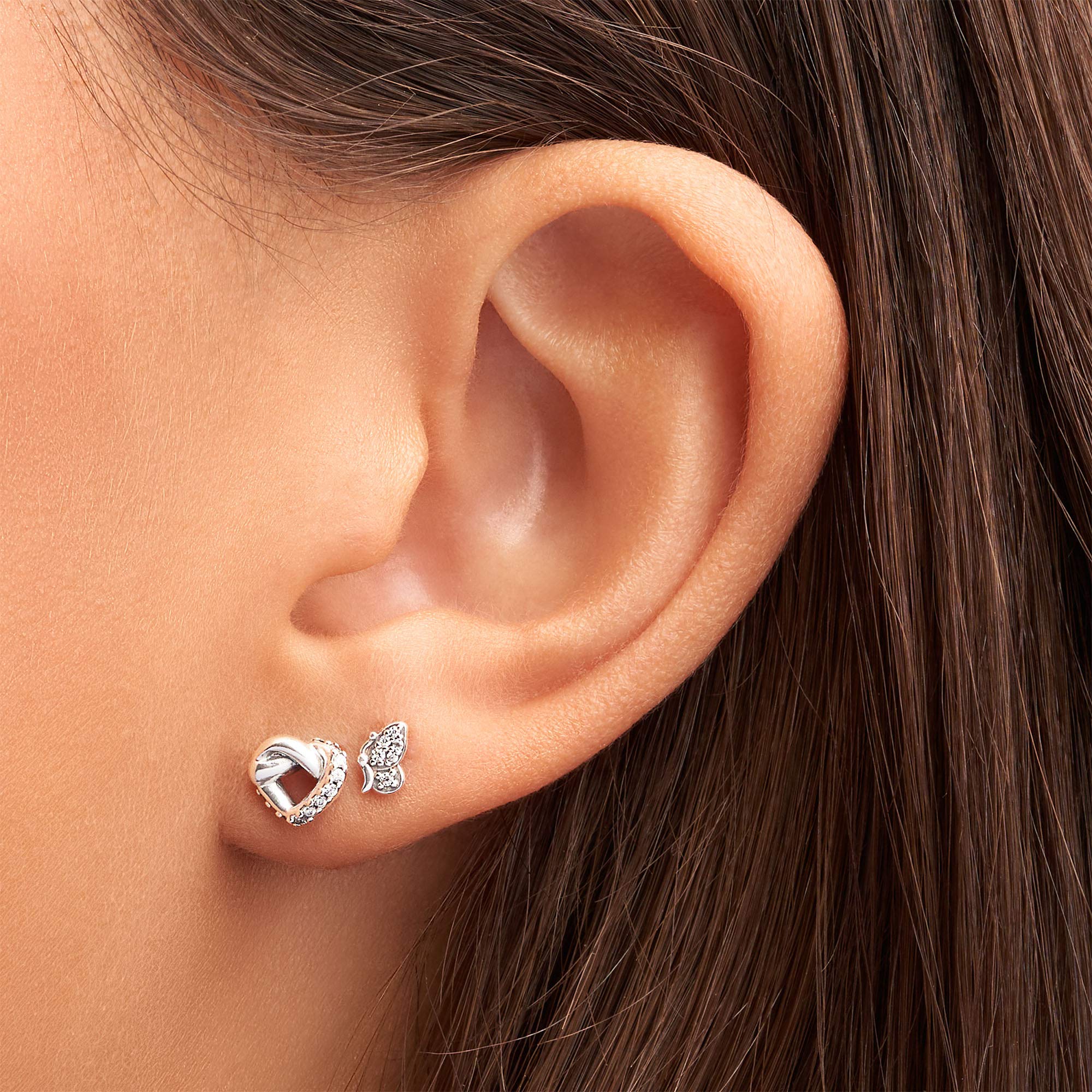 Pandora Knotted Heart, Clear CZ