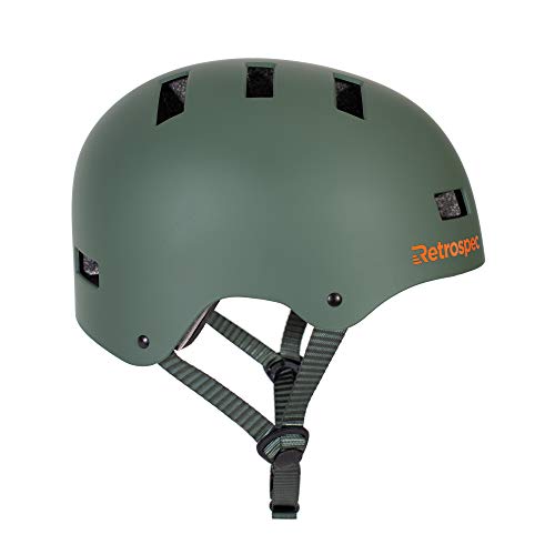 Retrospec CM-1 Bicycle / Skateboard Helmet for Adult Commuter, Bike, Skate , Matte Forest Green, 59-63cm / Large