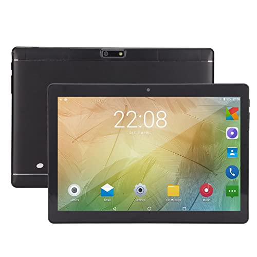 Zyyini 10in Table, Dual SIM Dual Standby, Portable Call Tablet with IPS 1080P HD Large Screen, 2GB 32GB RAM Dual Camera, Octa Core Processor(Black)