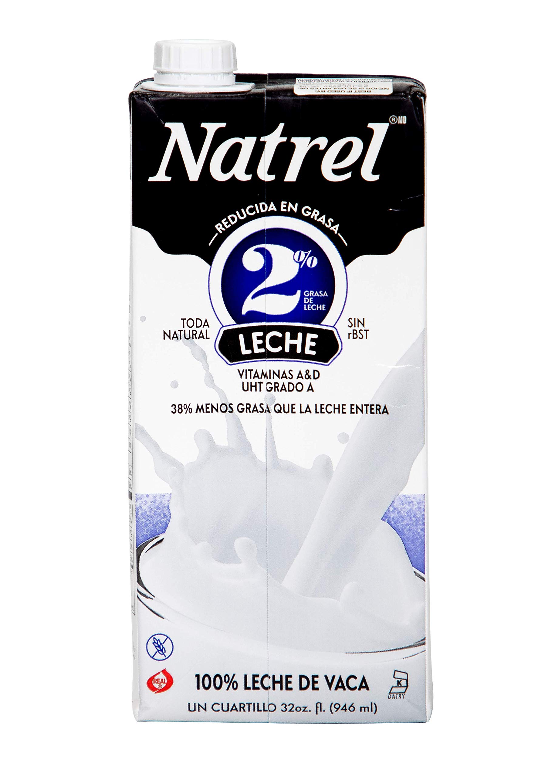 Natrel 2% Milk, 32 Oz, 12Count