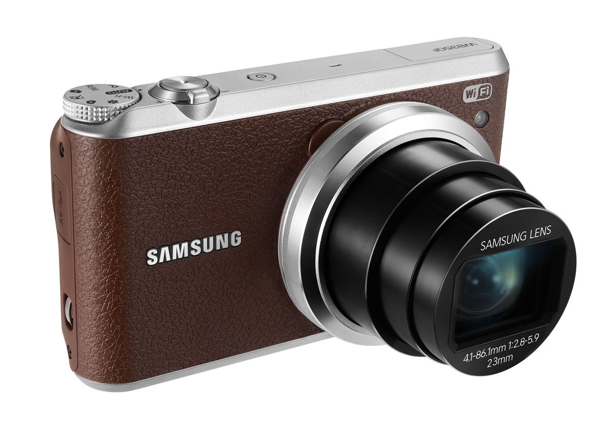 Samsung WB350F 16.3MP CMOS Smart WiFi & NFC Digital Camera with 21x Optical Zoom, 3.0" Touch Screen LCD and 1080p HD Video (Brown)