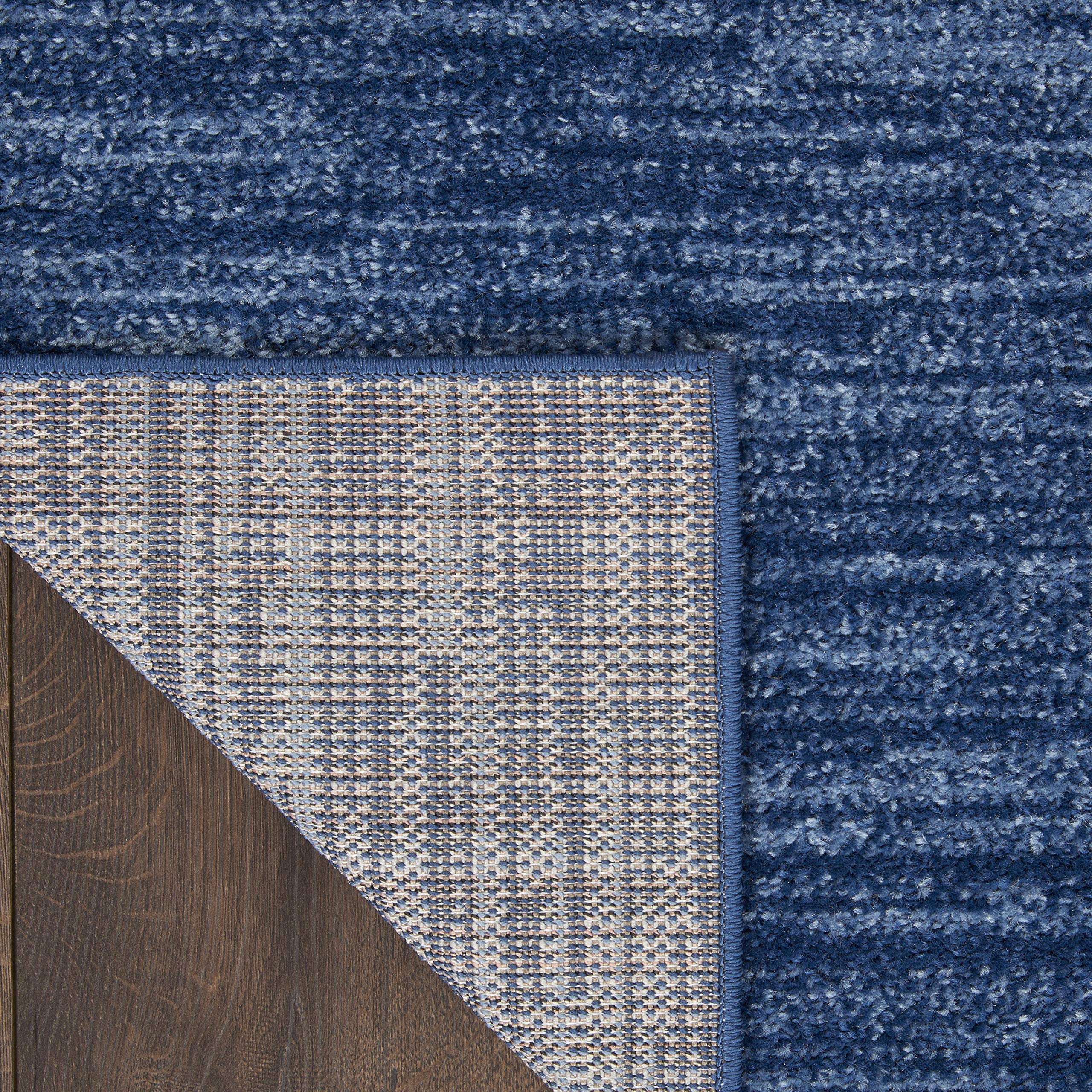 Nourison Essentials Indoor/Outdoor Navy Blue 9' x 12' Area Rug, Easy Cleaning, Non Shedding, Bed Room, Living Room, Dining Room, Backyard, Deck, Patio (9x12)
