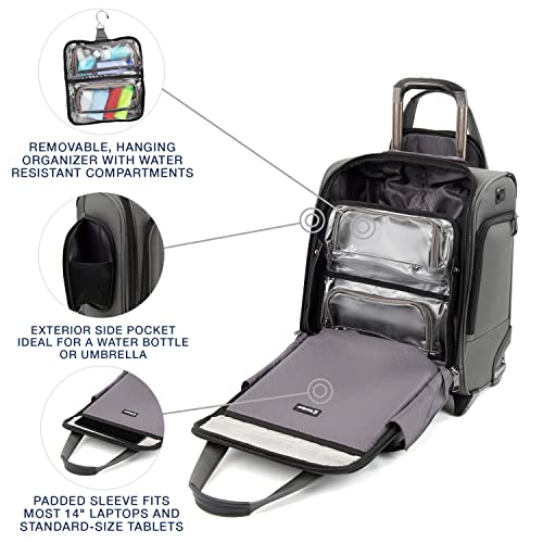 Travelpro Crew Versapack Rolling Underseat Carry-on Bag, Titanium Grey, One Size