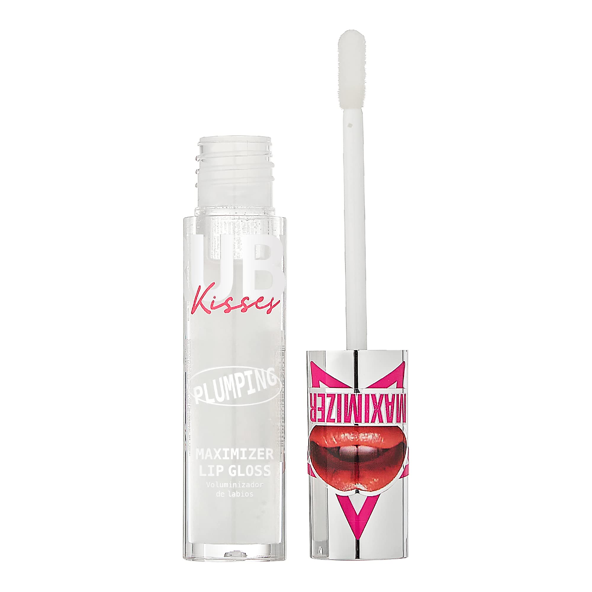 Ruby Kisses Plumping Lip Gloss โ Hydrating, Voluminous, High-Shine, Cruelty-Free Lip Plumper, Smoothing, Instinct Lip Maximizer, 4 Colors, 0.15 FL oz. (CLEAR)